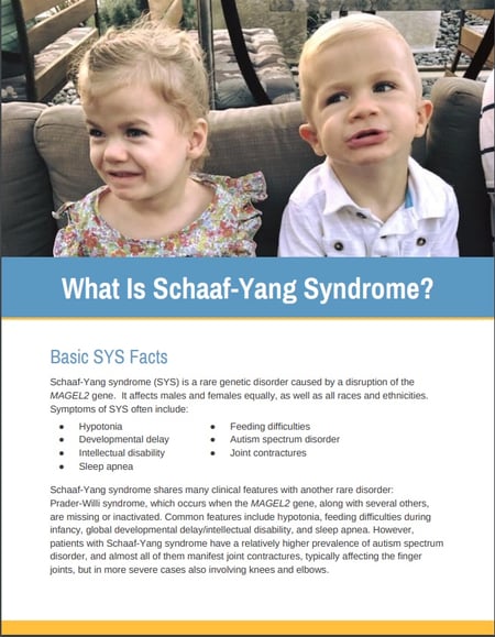 What Is Schaaf-Yang Syndrome | Free Fact Sheet
