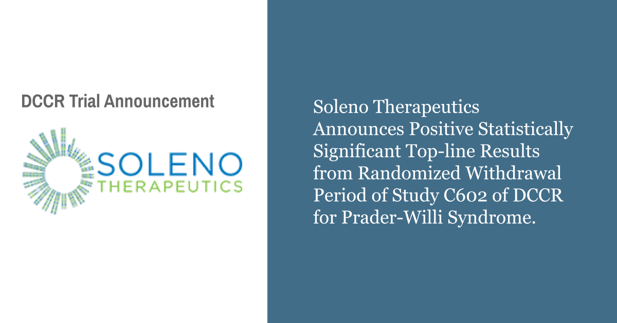 Soleno Therapeutics Announces Positive Statistically Significant Top ...